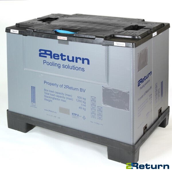 Smartbox M - Foldable plastic pallet box - 2Return